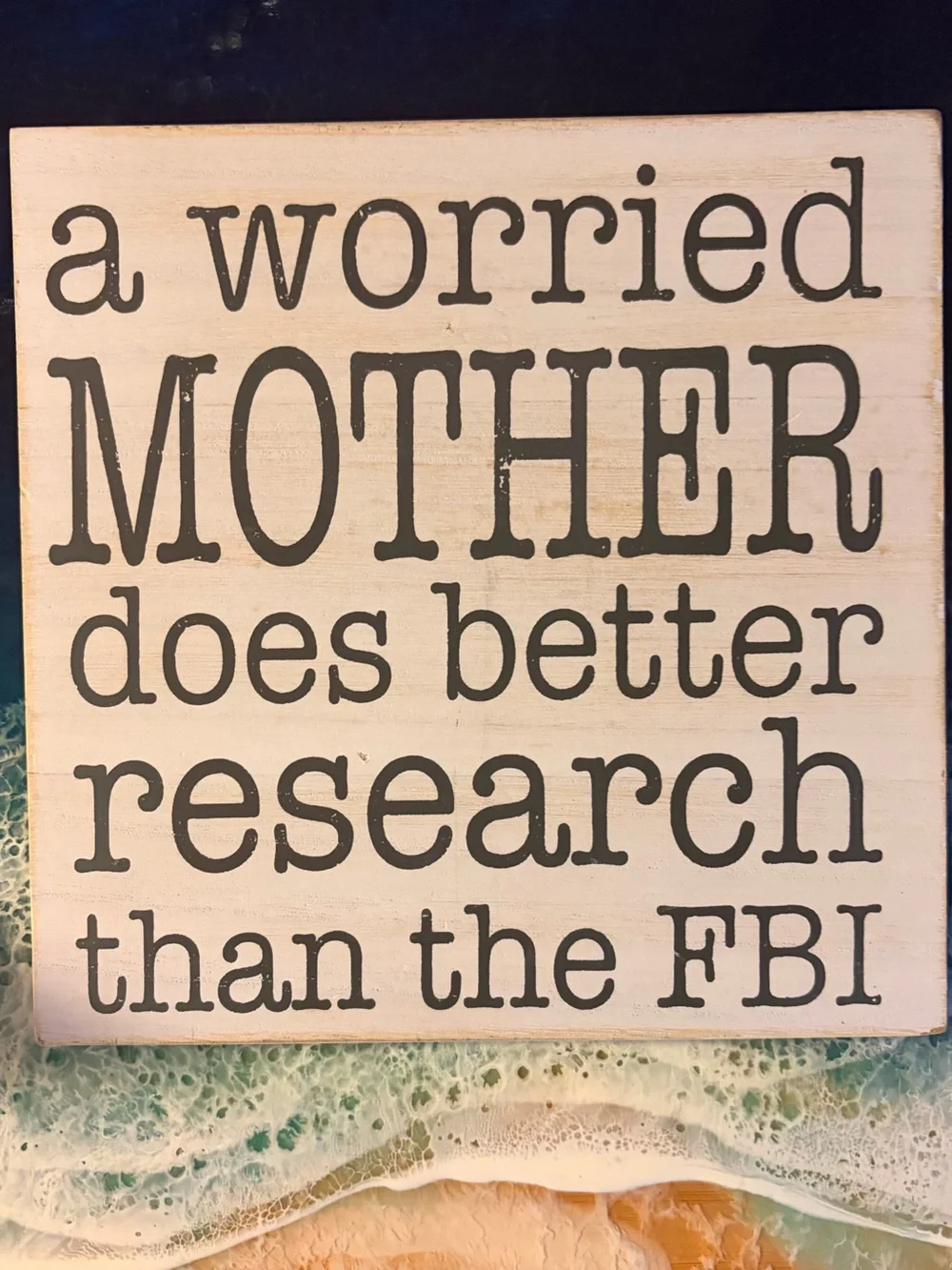 Amazon | Accents | Mother Does Better Work Than The Fbi Signwhite ...